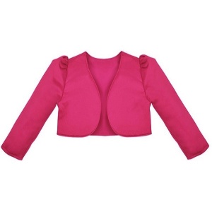 Girls Cerise Pink Bolero | Wedding Jacket | Flower Girl Bolero ...