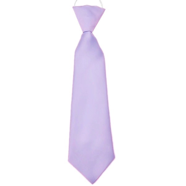 Boys Lilac Satin Tie on Elastic | Boys Lilac Pre-tied Tie ...