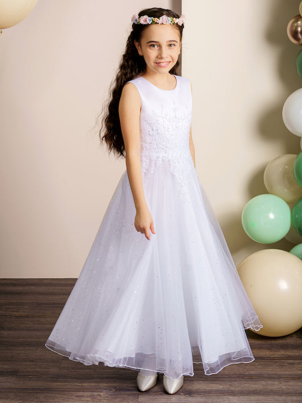 Emmerling Embroidered Sparkle Tulle Communion Dress - Style Kornelia ...