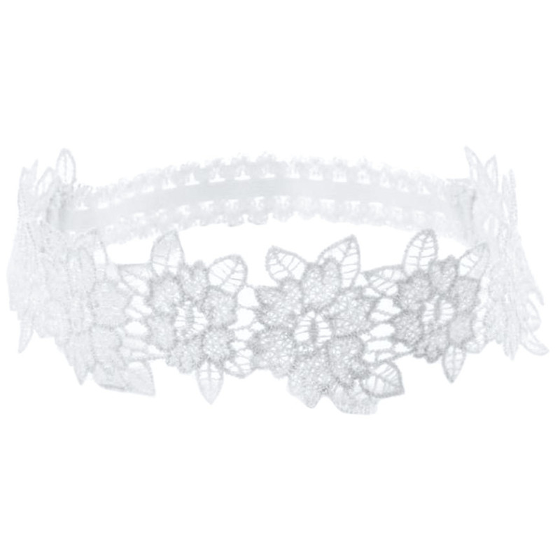 Baby Girls White Flower Lace Headband | Christening | Wedding ...