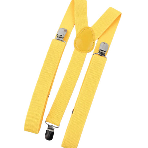 Children's Yellow Y-Back Adjustable Braces | Formal Yellow Braces ...