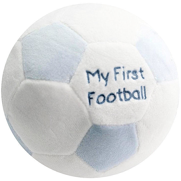 My First Football Sky Blue | New Baby Gift | Baby Soft Rattle Toy ...